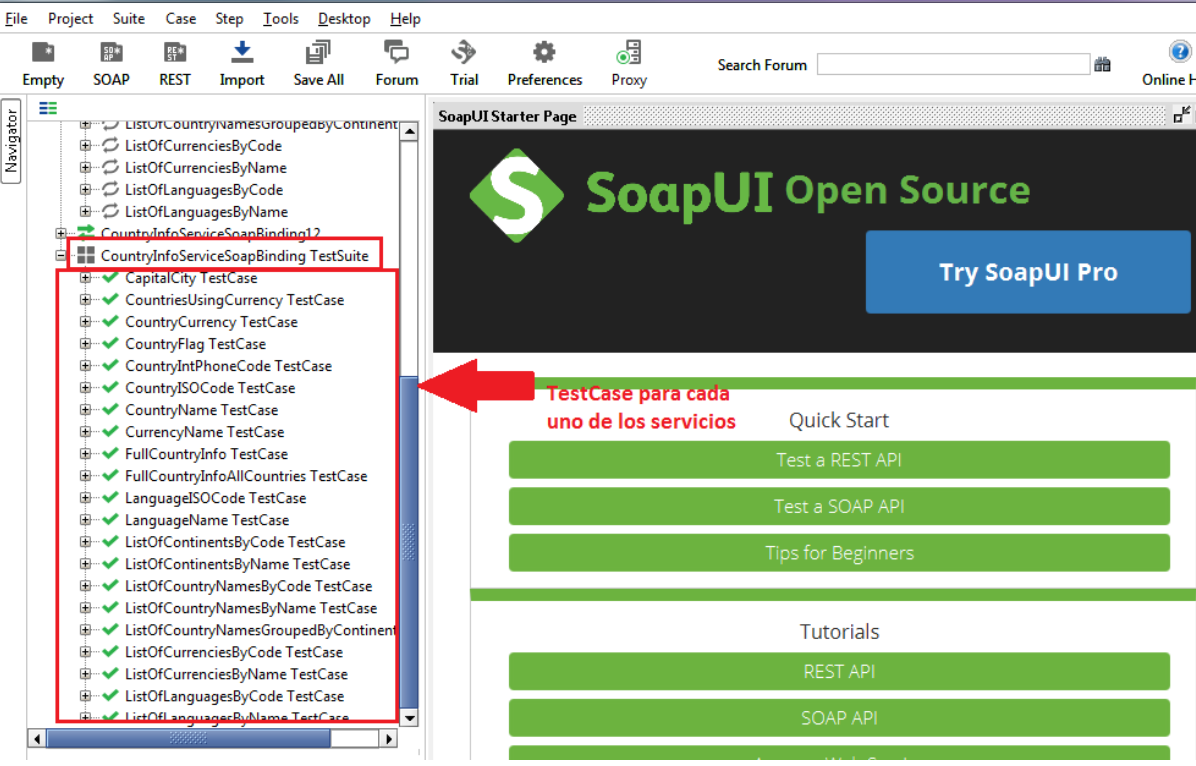 Desarrolla tu prueba automatizada de servicios web SOAP en SOAPUI